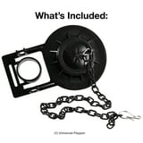 Hyper Tough Universal Toilet Flapper Replacement Rubber Fits Most ...