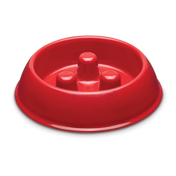 Dog Dish Elegant Plastic No Tip Slow Feeder Dogs Food Bowl Healthy ...
