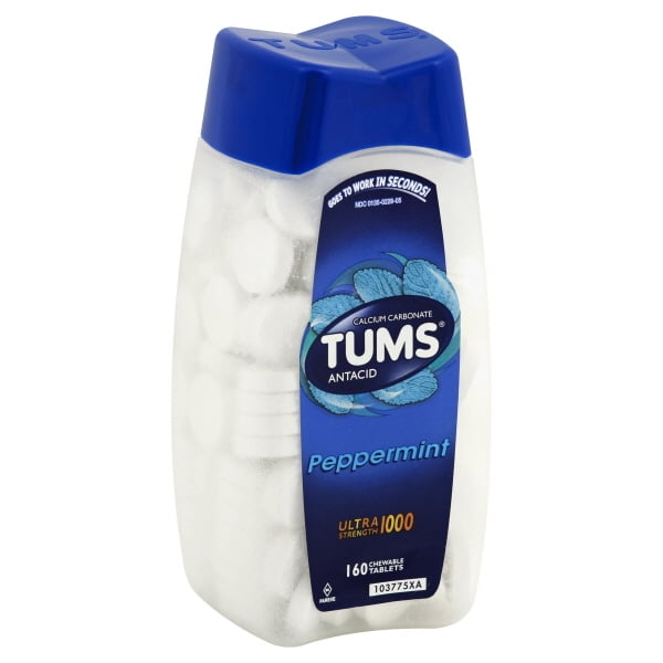 TUMS Antacid Chewable Tablets, Ultra Strength for Heartburn Relief ...