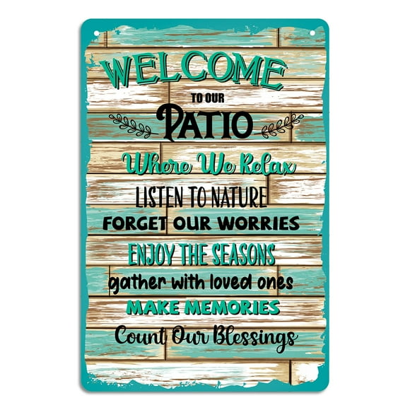 Funny Patio Signs