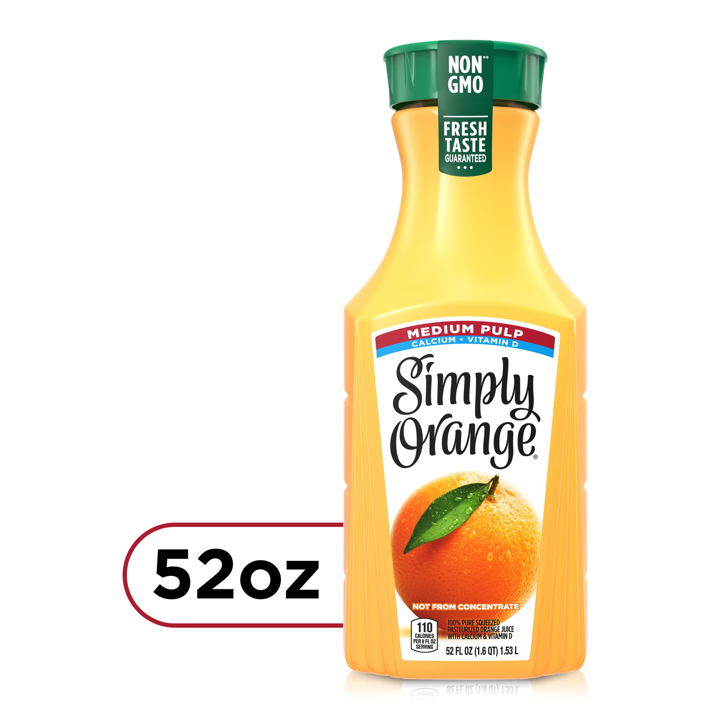 Simply Orange Medium Pulp Orange Juice With Calcium And Vitamin D 52