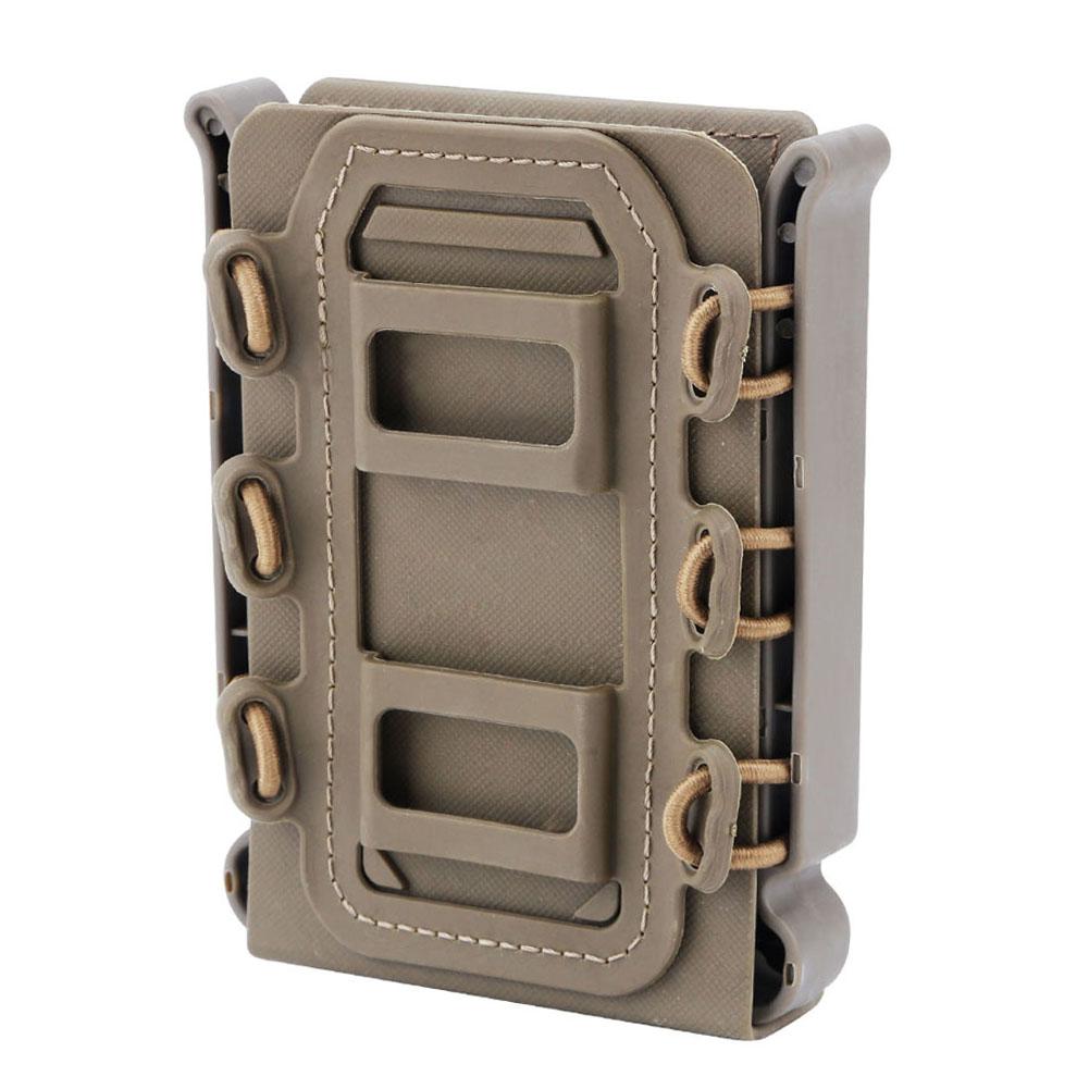 Molle Airsoft Pouch Nylon TPR Soft Shell Holster para M4 5.56 7.62 (Tan ...