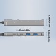 Aluminum Alloy USB C Hubs Adapters For Laptop Featuring Fast Speed ...
