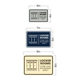 Signs ByLITA Classic Framed Locker Rooms Store Your Belongings Safely ...