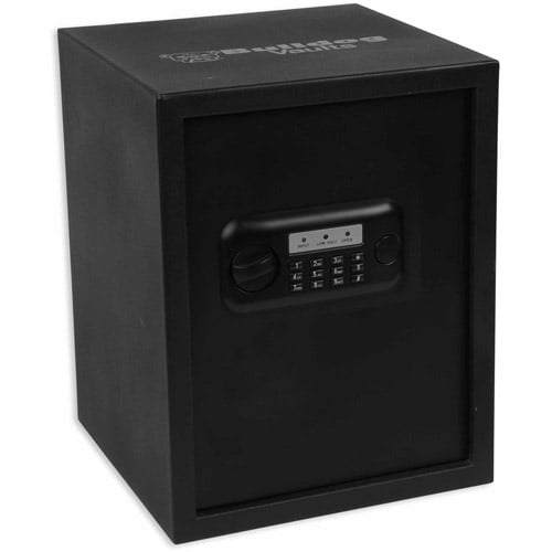 Bulldog Cases Large Digital Pistol Vault W/ Shelf 13.5" x 13.5" x 17.5 ...
