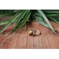 ELANZAA JEWELS- Tiger Eye Ring Adjustable Boho Gemstone Band in 925 ...