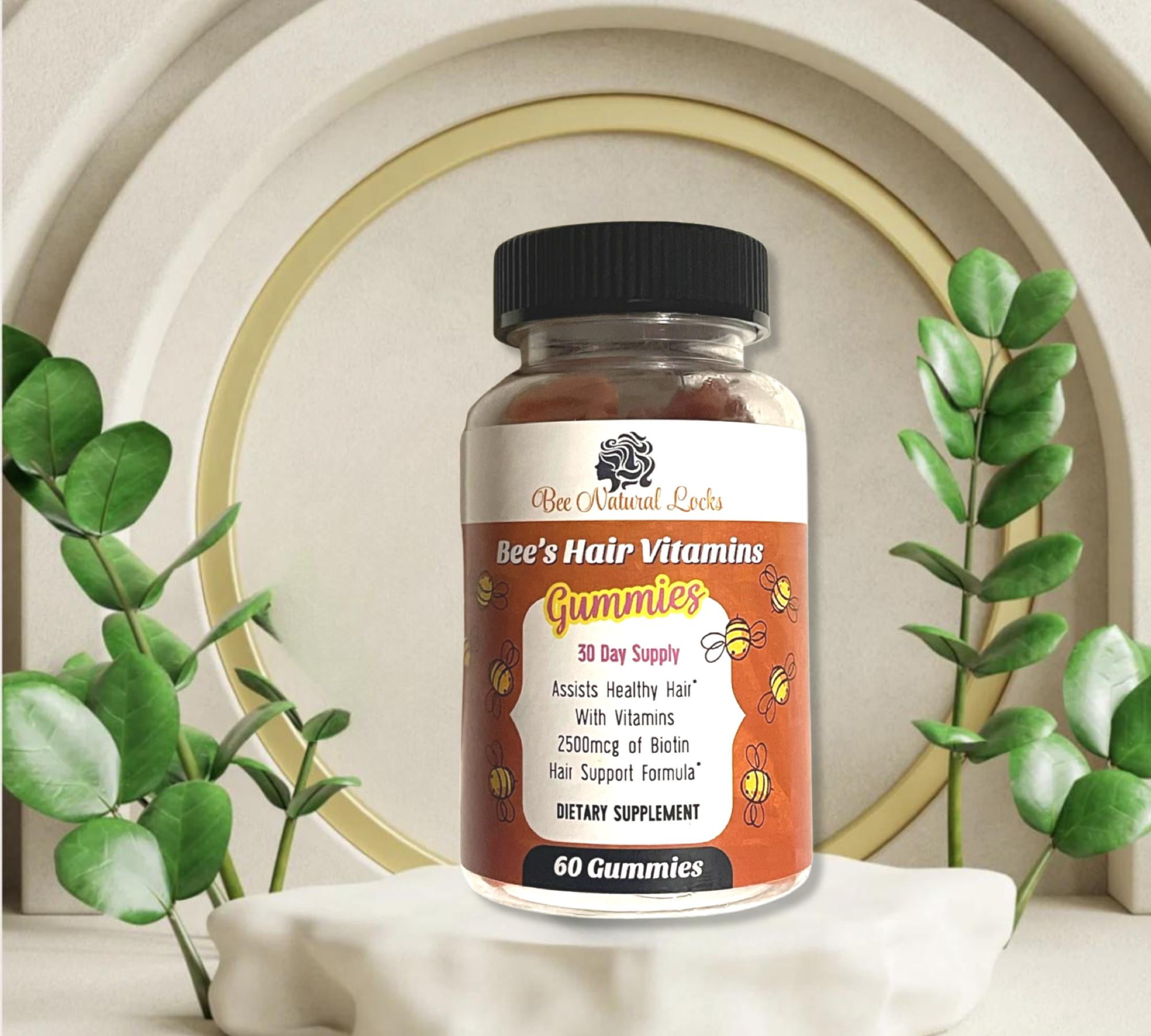 Bee Natural Locks - Bee Hair Vitamin Gummies for Healthy Hair, Skin ...