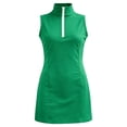 Bobifish Little Girls Tank Dresses High Neck Half Zip Sleeveless ...
