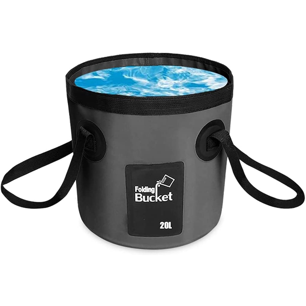 Seroniy Water Bucket Folding PVC Carrier Wash Basin Traveling Camping ...