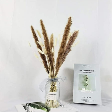Dried Flower Bouquet,Artificial Bouquets,Natural Dried Reed Flowers ...