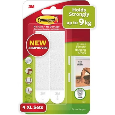 3M Command Picture Hanging Strips, Small & Medium, White, 12/Pkg ...