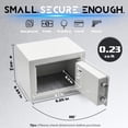 Small Safe Box, Safety Lock Box for Dorm, 0.23 CuFt Mini Cabinet Safe ...