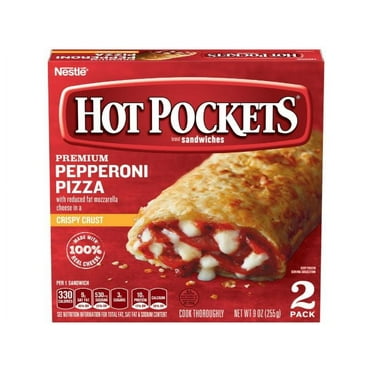 Hot Pockets Pepperoni Pizza Frozen Snacks, 9 Ounce Sandwiches -- 8 per ...