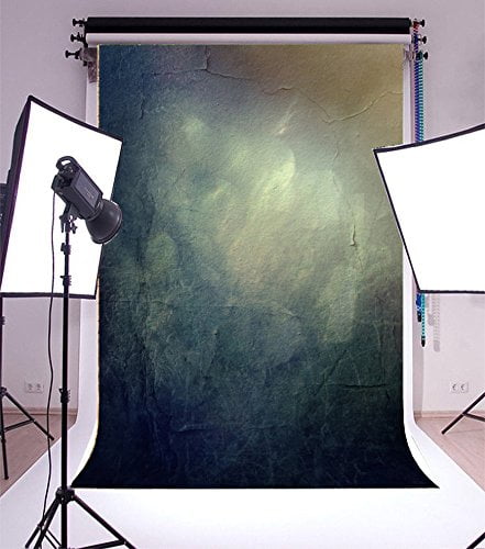 MOHome 5x7ft Photography Backdrops Vintage Abstract Cyan Wall Gradual ...