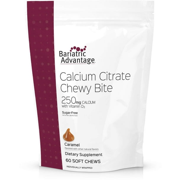 Citrato de calcio Chewy Bites Bariatric Advantage 250 mg | Bodega ...