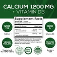 Calcium 1200 mg with Vitamin D3, Calcium Supplement Vitamins, Supports ...