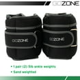 GoZone Pair of Adjustable Ankle or Wrist Weights 5lbs Each for Exercise ...