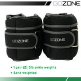 GoZone Pair of Adjustable Ankle or Wrist Weights 5lbs Each for Exercise ...