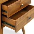 Edgemod Dorsey Acacia Wood Finish Night Stand with Drawer - Walmart.com