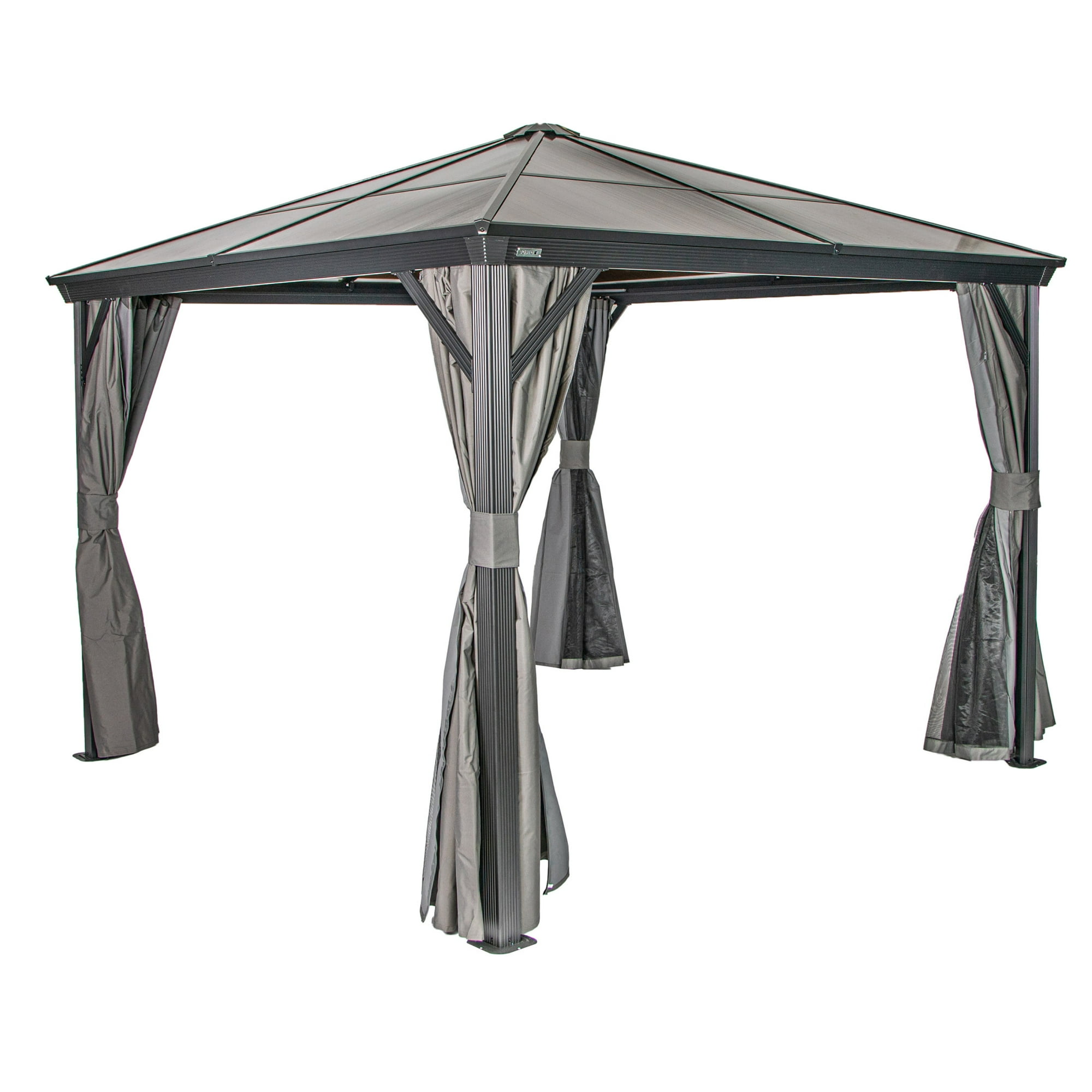 Click here for Sojag Verona 10 X 10 X 9 Ft Charcoal Gazebo 10x10 prices
