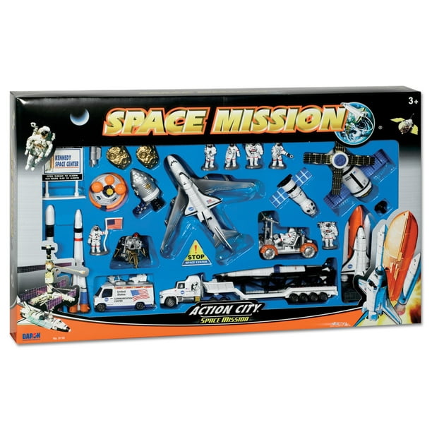 Space Mission 28 Piece Playset W/Kennedy Space Center Sign - Walmart.com