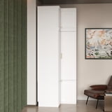 Timechee 93.9"H/74.2"H Armoires Wardrobe Closet Cabinet Hanging Drawers ...