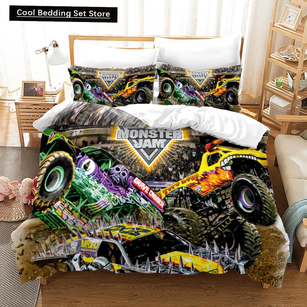 Click here for Yingd Monster Jam Bedding Set Twin Full Size Monst... prices