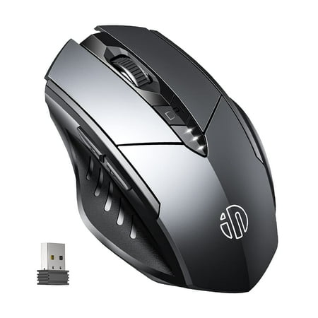 Wireless Mouse 700mah Large Ergonomic Rechargeable 2.4g Optical Pc ...