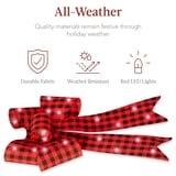 Best Choice Pre-Lit Christmas Bows Set of 3, Indoor/Outdoor LED Decor ...