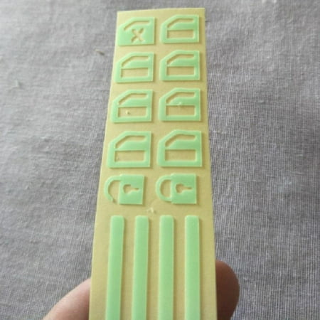 Honganda Button Stickers, Universal Fluorescent Green Control Panel ...