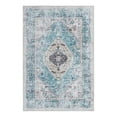 Unique Loom Yara Collection Area Rug - Yash (6' x 9' Rectangle Seaglass ...