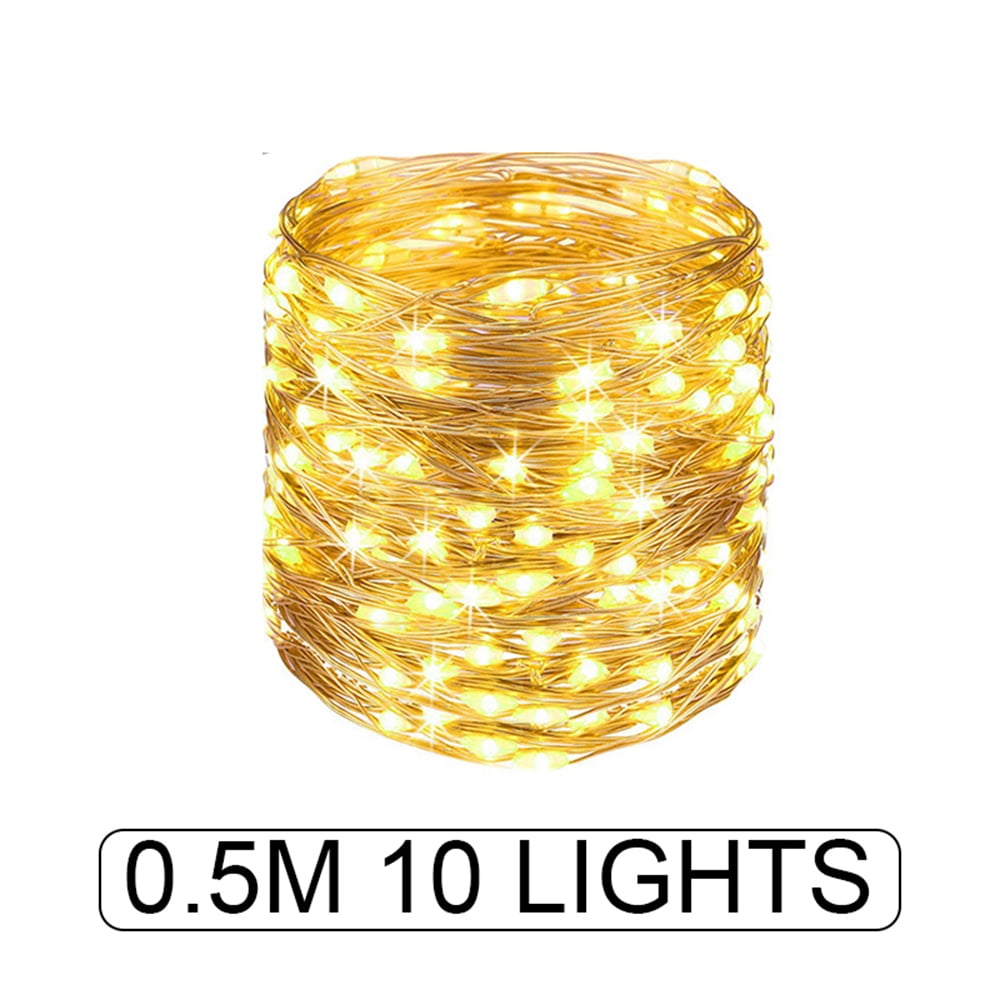 SEARCHI Led Fairy Lights Battery Operated, Mini Battery Powered Copper ...