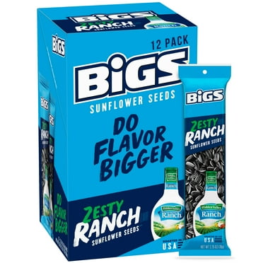 BIGS Sunflower Seeds, (Pack of 12), Multiple Flavors and Bag Sizes ...