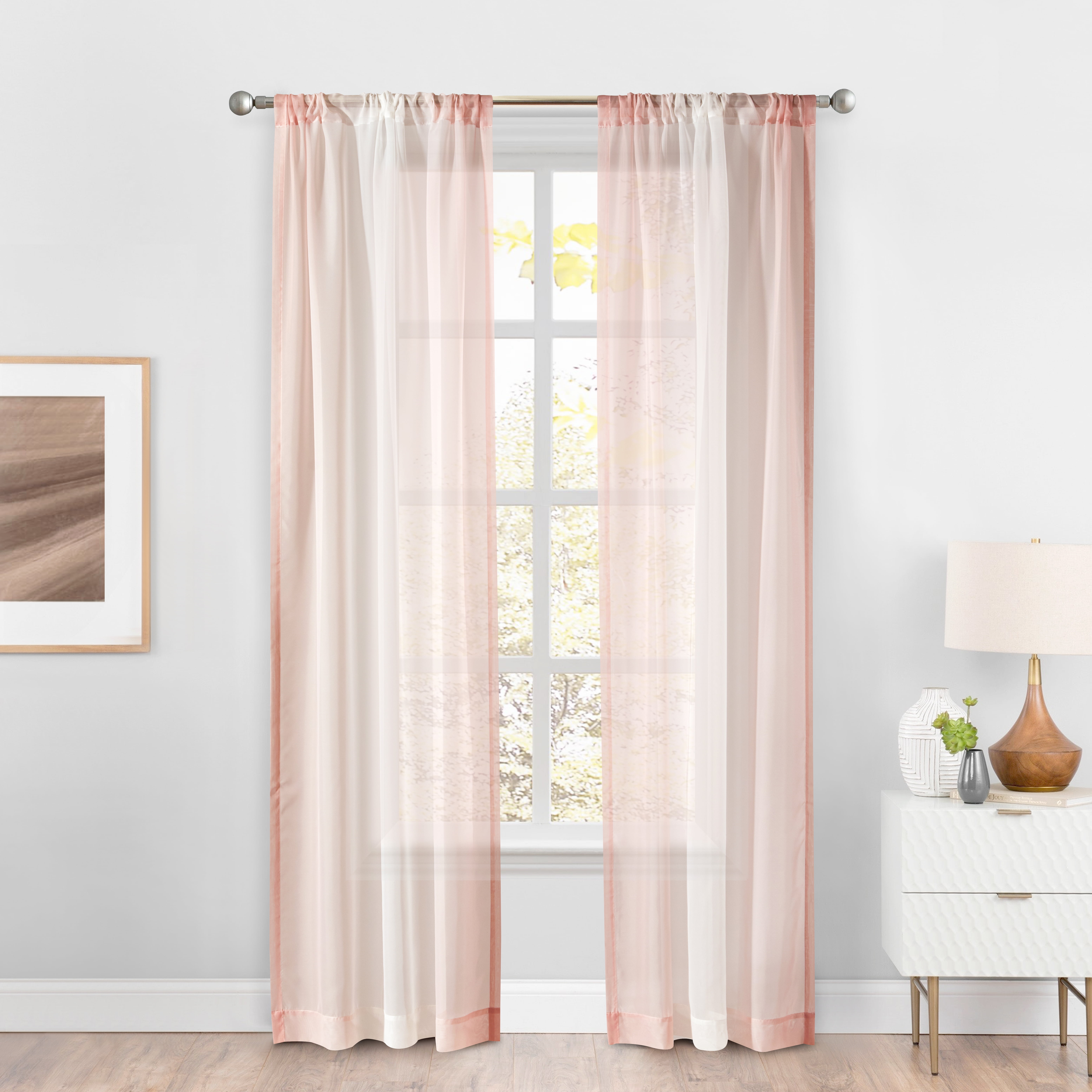 Heritage Club Ombre Sheer Single Window Panel - Walmart.com