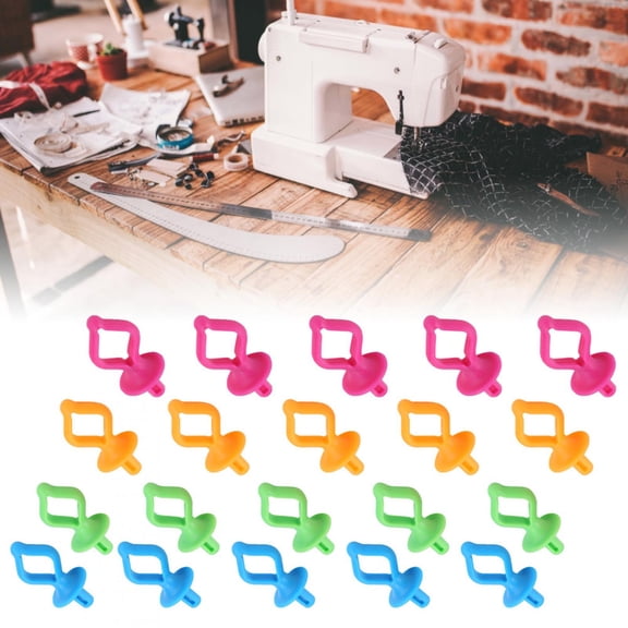 Mgaxyff 180Pcs Bobbin Buddies Plastic Spool Clamp Thread Control Holder ...