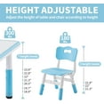 TJCGDTY and 4 Chairs Set Children Study Desk Dining Height Adjustable ...