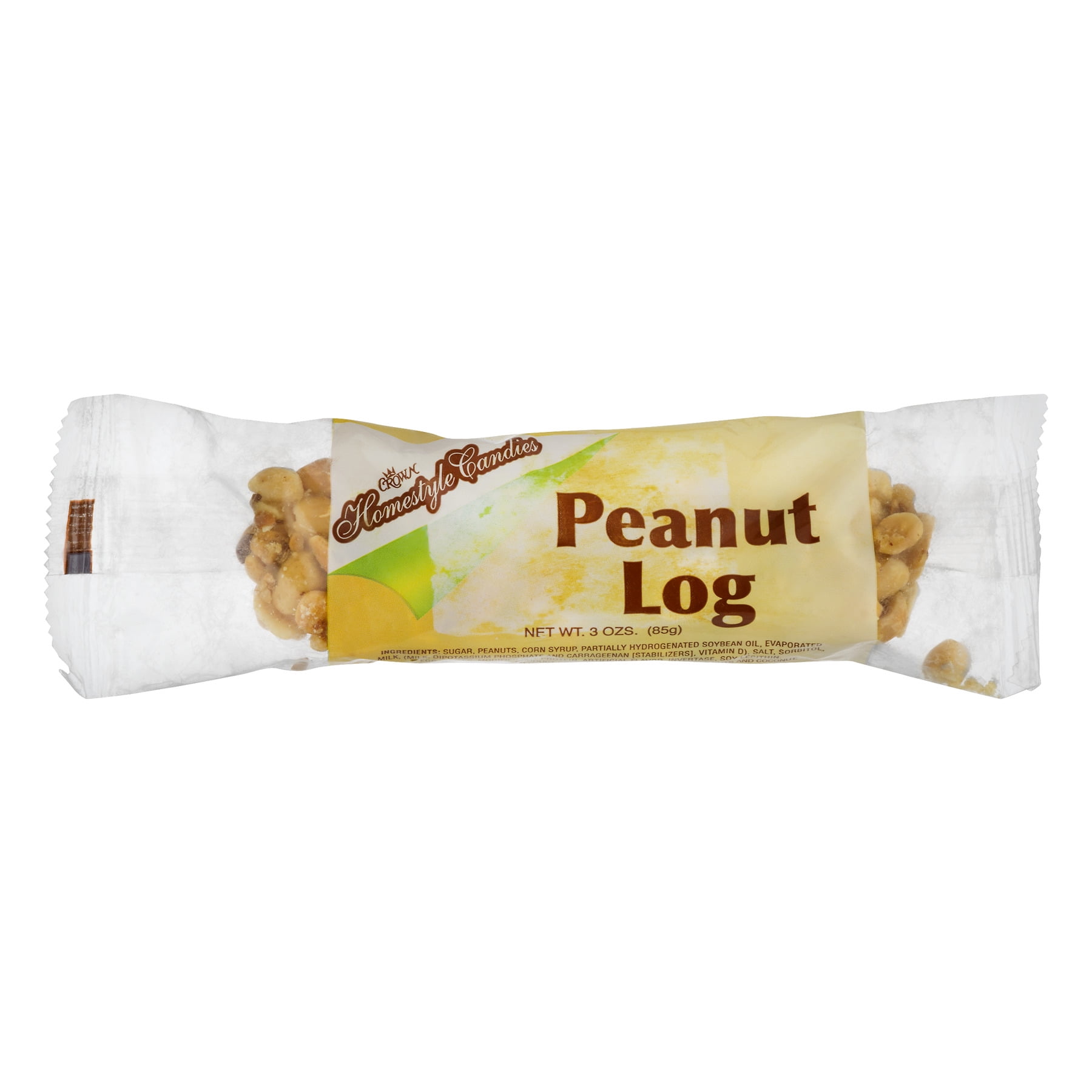 Crown Homestyle Candy Peanut Log, 3 Oz. - Walmart.com