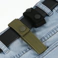 Uxcell Belt Keeper with Double Snaps Nylon Gear Holder for Outdoor Sport Belt Fixing, Black 4 ...