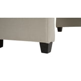 Jocelyn Tufted Roll Arm Entryway Bench, Sky Neutral - Walmart.com