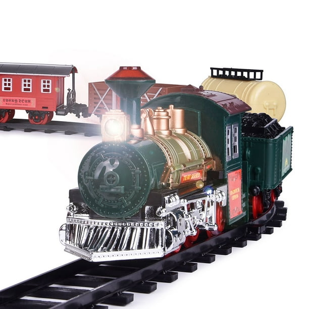 Blue Block Factory Kids Battery Operated Electric Railway Train Set for ...