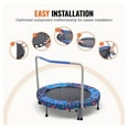 36" Mini Trampoline for Toddlers, 3FT Foldable Trampoline with Handle ...