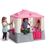 Step2 Happy Home Cottage Kids' Outdoor Playhouse with Table - Walmart.com