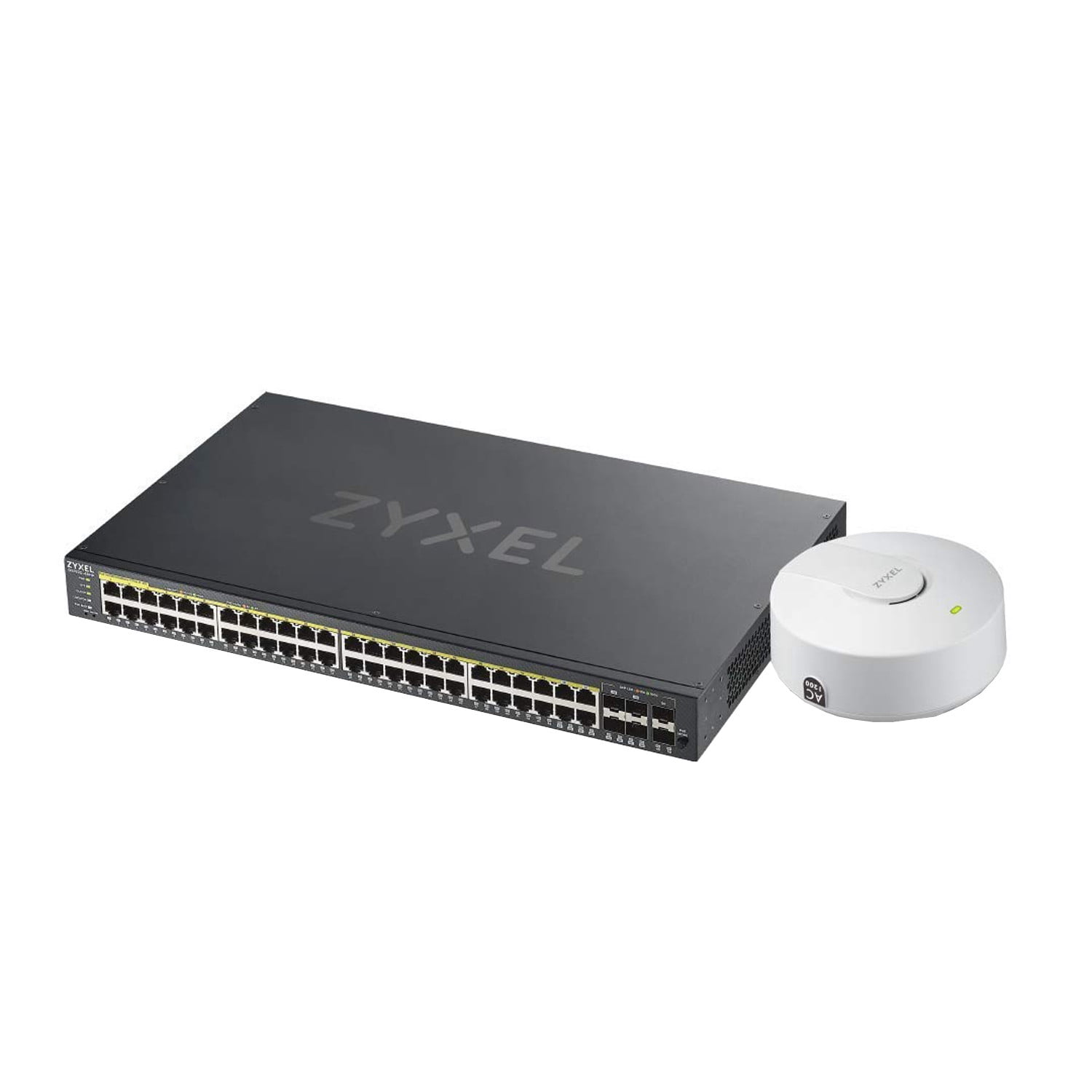 ZyXEL 48-Port Gigabit Ethernet Switch Cloud or Smart Managed with Wifi ...