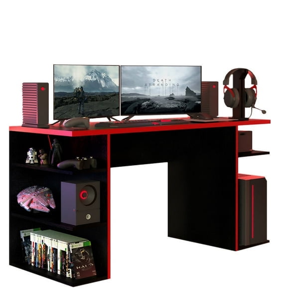 Escritorio Gamer Para Pc Y Consola Rojo Madesa Madesa Gamer | Bodega Aurrera en línea