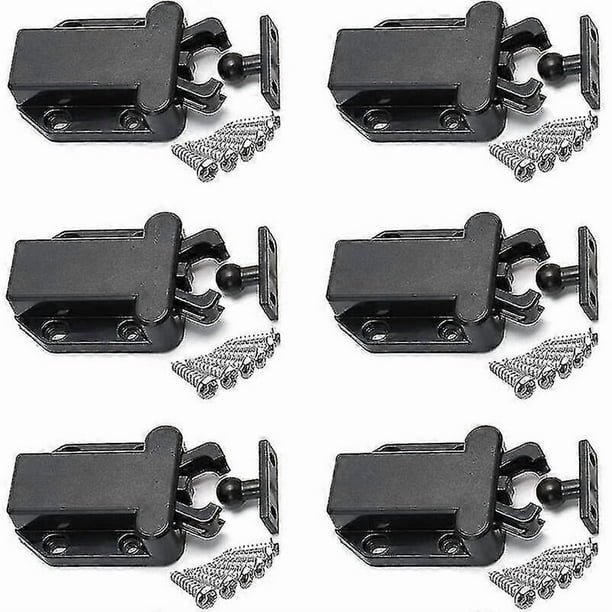 6 Pieces Push To Open Touch Release Cabinet Latches Non Magnetic Drawer ...