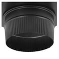 6DBK-ADSL DuraBlack Single Wall Snap Lock Chimney Connection Adapter to ...