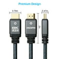 Yauhody 8K HDMI 2.1 Cable 6ft, 48Gbps Ultra High Speed Heavy Duty Nylon ...