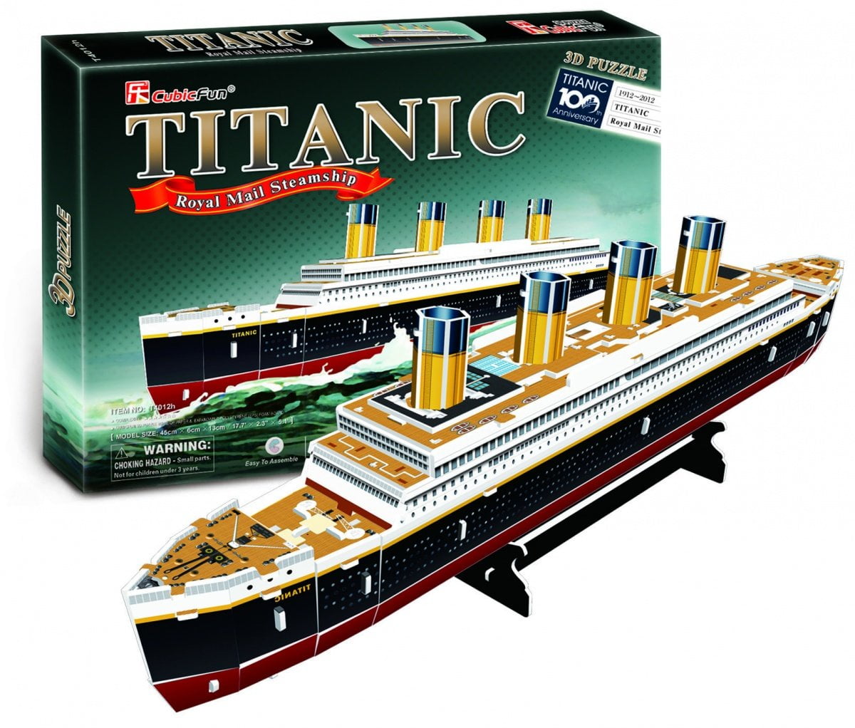 Puzzle 3D CubicFun RMS Titanic Ship pequeño de 35 piezas | Walmart en línea