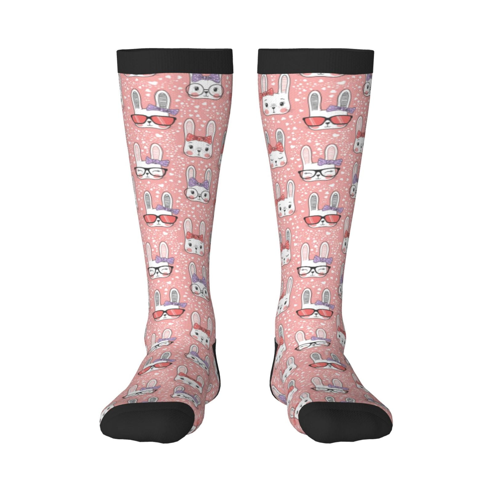 Fotbe Girl Rabbit Calcetas Divertidas Estampadas para Hombre y Mujer ...