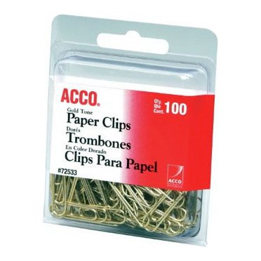 ACCO Smooth Standard Paper Clip, #3, Silver, 100/Box, 10 Boxes/Pack ...